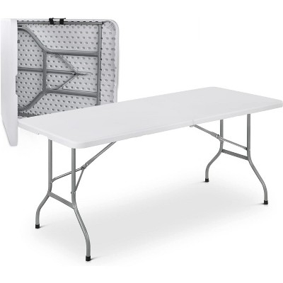 Hasting Home Folding Table - Lightweight Portable Folding Desk - 6-foot ...