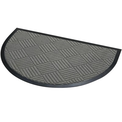 Collections Etc Rubber Skid-resistant Tufted Utility Rug 35"x23'' Gray ...