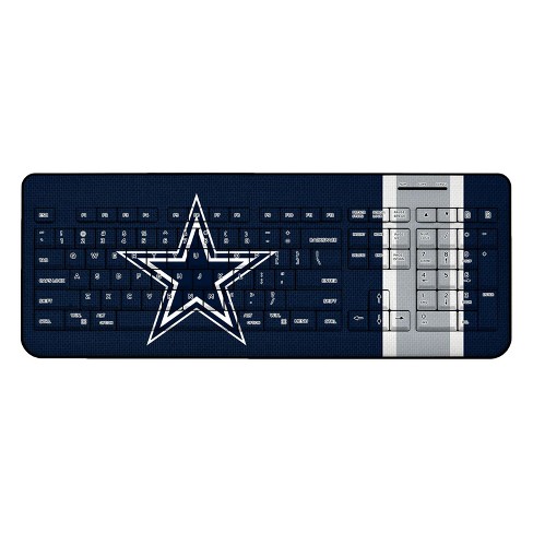 Keyscaper Nfl Stripe Wireless Usb Keyboard - Dallas Cowboys : Target