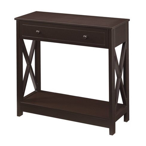 Breighton Home Xavier Single Drawer Entryway Hall Table With Lower ...