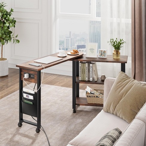 360° End Table Rotating Sofa Side Table : Target