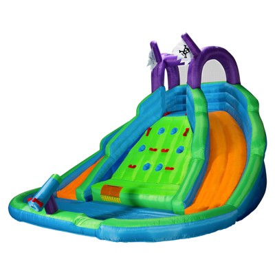 Cloud 9 Bounce House With Climbing Wall, Water Slide And Pool ...