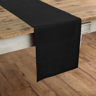 Solino Home Linen Table Runner Black 14 X 60 Inches | Fete : Target