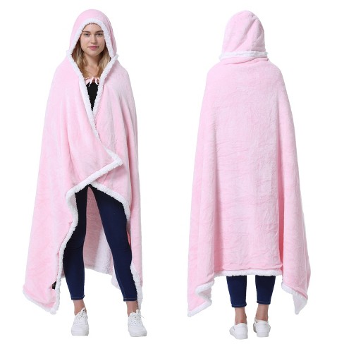 Catalonia Hooded Blanket Cape | Wearable Blanket Wrap With Hand Pockets ...
