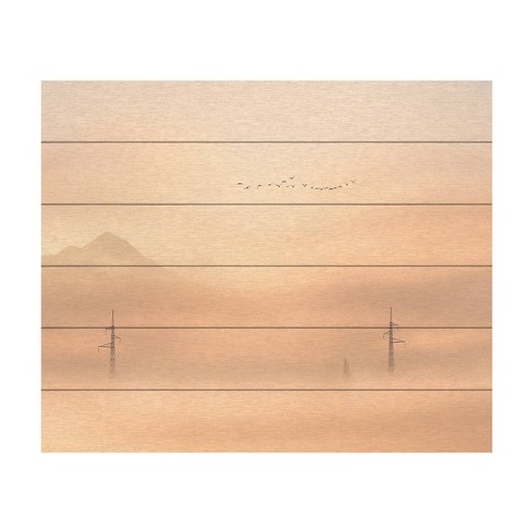 Trademark Fine Art 18"x22" Todor Tanev Blurred Pylon Wood Slat Art ...