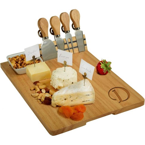 Picnic At Ascot Monogrammed Windsor Cheese Board Set - D : Target