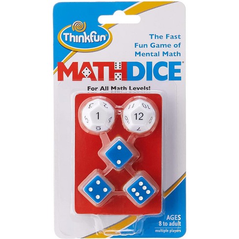 Thinkfun Math Dice: The Fast Fun Game Of Mental Math, Ages 8+, Dice ...