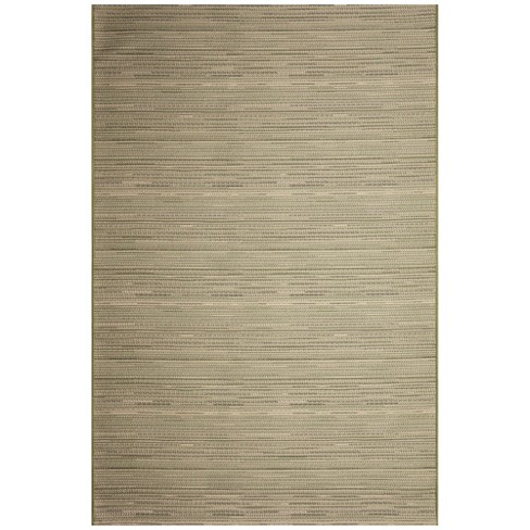Liora Manne Miranda Tweed Stripe Indoor/outdoor Rug Green 4'10" X 7'6 ...