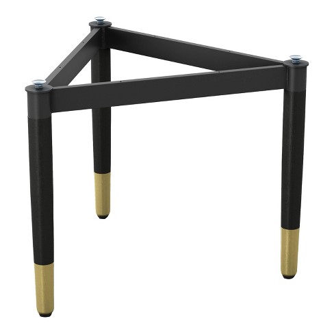 Mibasics Shinesun Modern Triangle Accent Table Base Black Regular Base ...