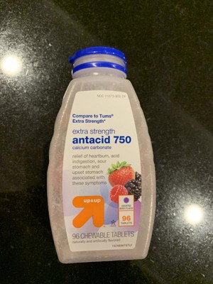 Extra Strength Antacid Assorted Berry Chewable Tablets - 96ct - Up & Up ...