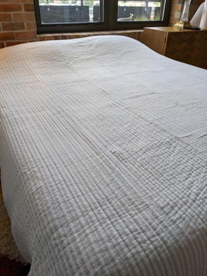 Reversible Cotton Stripe Quilt - Threshold™ : Target