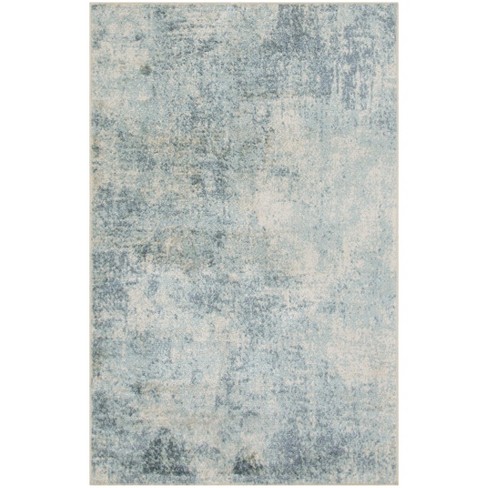 Nourison Astra Machine Washable Modern Abstract Indoor Rug Blue Ivory 2 ...