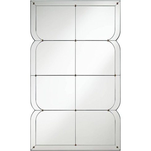 Uttermost Henri 26 1/2" X 44" Curved Multi Panel Wall Mirror : Target