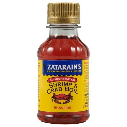 Zatarain's Shrimp & Crab Boil Liquid Seasoning - 4 Fl Oz : Target