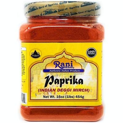 Paprika (deggi Mirch) Ground - 16oz (1lb) 454g - Rani Brand Authentic ...