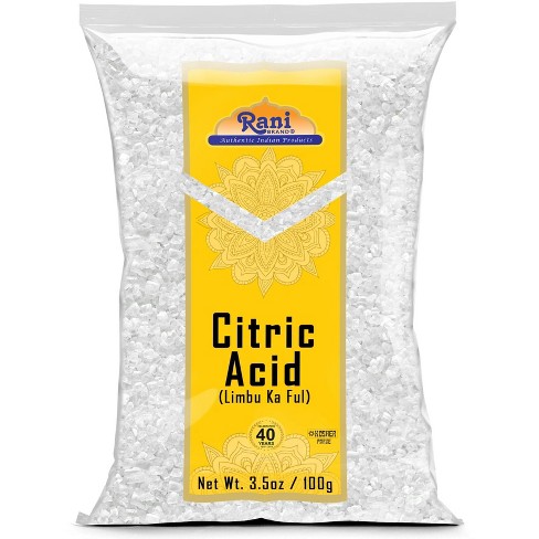 Citric Acid (nimbu Ka Sat) Powder - 3.5oz (100g) - Rani Brand Authentic ...