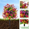 2Pcs 27.5in Artificial Topiary Ball Flowers For Outdoors Planters ...