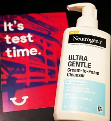 Neutrogena Ultra Gentle Cream-to-foam Face Cleanser - Fragrance -free ...