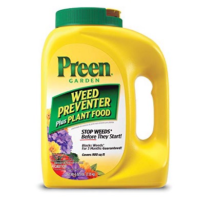 Preen Garden Weed Preventer 5.6lb: Granules For Gardening Care, 3-month ...