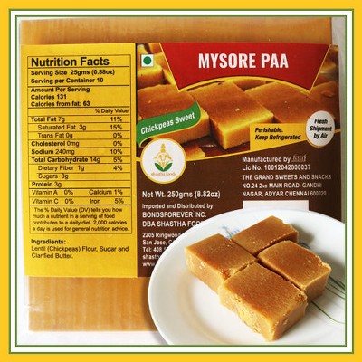 Grand Sweets & Snacks - Horlicks Mysore Paa Pack Of 2 , Each 250 Gms ...