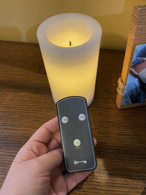 5" X 3" Led Flameless Black Wick Candle White - Threshold™ : Target