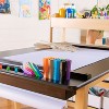 Guidecraft Deluxe Art Center - Natural: Kids Wooden Craft Desk With ...