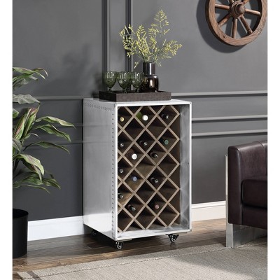 Better Houseware Stackable Steel Wine Rack In Silver : Target