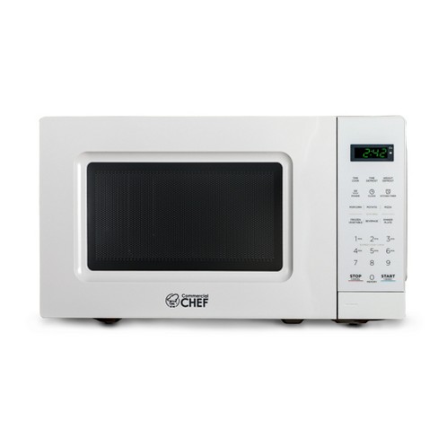 Commercial Chef Countertop Microwave Oven 0.7 Cu. Ft. 700w, White : Target