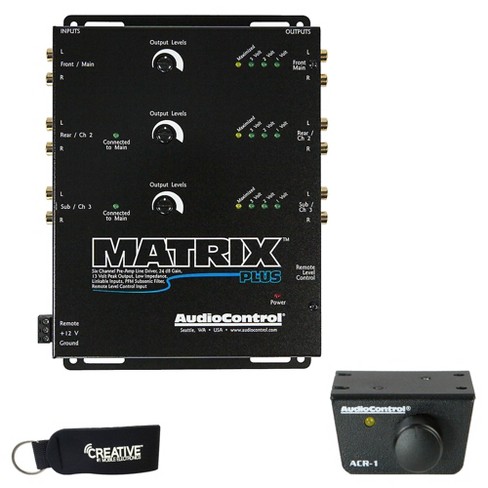 Audiocontrol Matrix Plus 6-ch Line Driver W/ Level Control & Acr-1 Dash ...