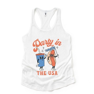 Simply Sage Market Women's Party In The Usa Hot Dog Short Sleeve ...