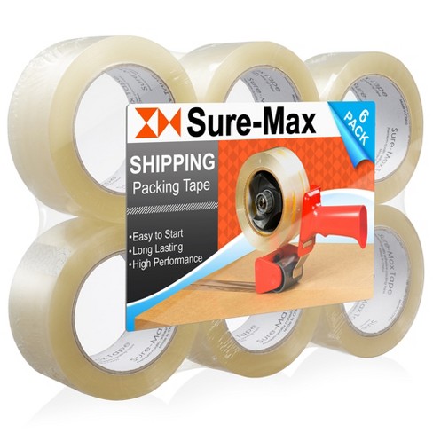 Sure-max Premium Carton Packing Tape 2.0 Mil 330 Feet (110 Yards ...