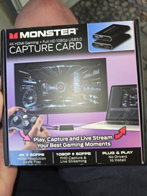Monster HDMI Capture Card, 4K Full HD 1080P USB 3.0 Audio and Video ...