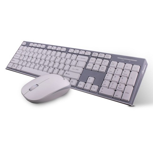 Impecca Wireless Keyboard And Mouse Combo - White / Gray : Target