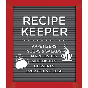 Small Recipe Binder - Recipe Keeper (Letterboard) - Write in Your Own ...