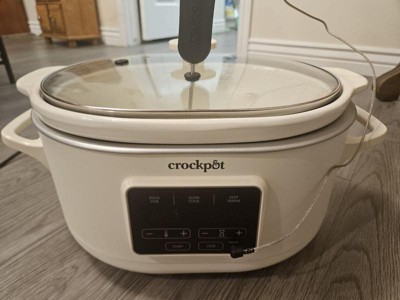 Crock-pot 6qt Programmable Slow Cooker With Sous Vide - Oat Milk Ivory ...