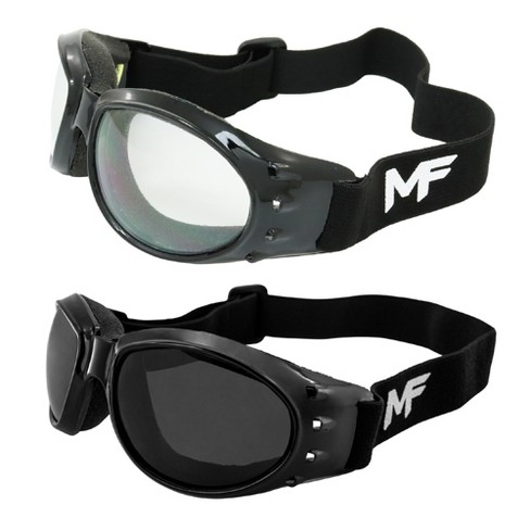2 Pairs Of Motoframes Vulcan Safety Motorcycle Goggles With Clear ...