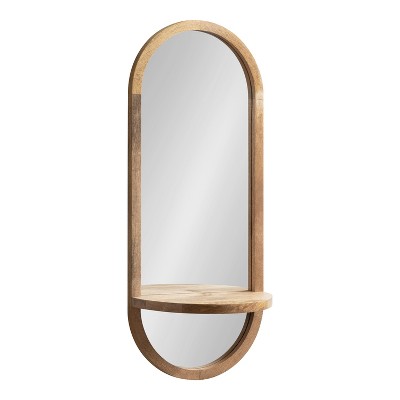 Kate And Laurel Hutton Functional Mirror - Natural, 16x38 : Target