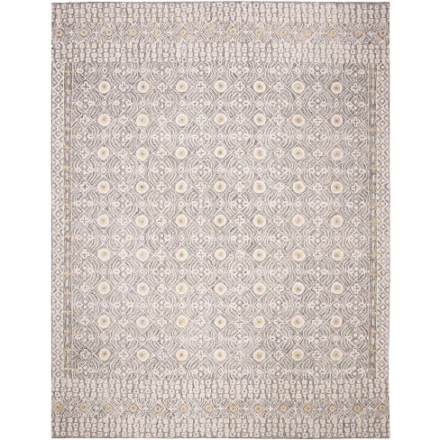 Micro-loop Mlp801 Hand Tufted Area Rug - Charcoal/ivory - 8'x10 ...
