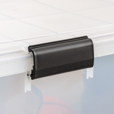 Iris Usa 6pack 46.6qt Weatherpro Airtight Plastic Storage Bin With Lid ...