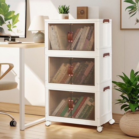 Vecelo Foldable Storage Bins Plastic Toy Lockers/clothes Stackable ...