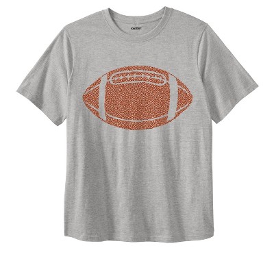 Kingsize Men's Big & Tall Football Graphic Tee - Big - 6xl, Football ...