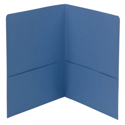 Smead Two-pocket Heavyweight Folder, Letter Size, Blue, 25 Per Box ...