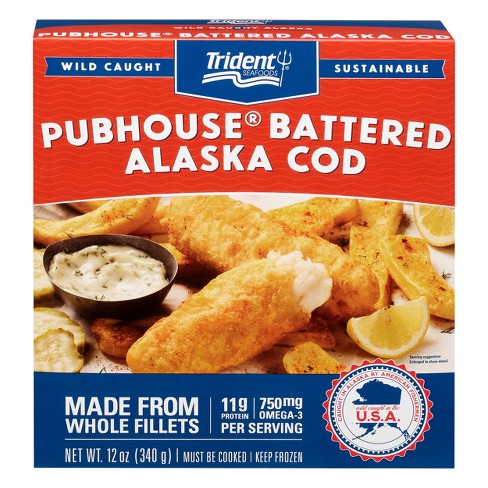Trident Pubhouse Battered Cod - Frozen - 12oz : Target