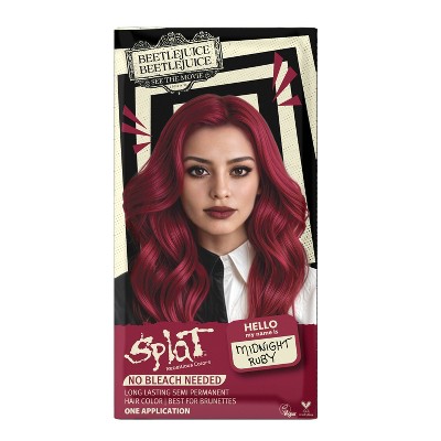 Splat Midnight Kit Semi Permanent Hair Color - Ruby - 6.75 Fl Oz : Target