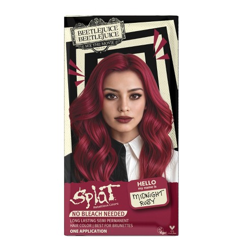 Splat Midnight Kit Semi Permanent Hair Color - Ruby - 6.75 Fl Oz : Target