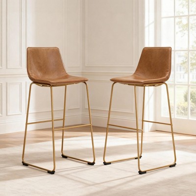 Signature Design by Ashley Lexadine Bar Height Upholstered Barstools ...