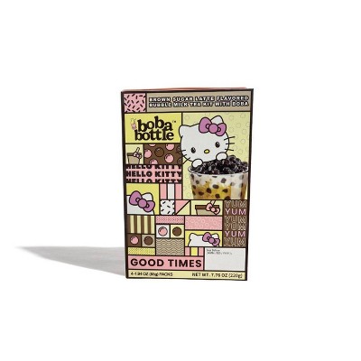 Hello Kitty Boba Kit Brown Sugar Latte - 4pk / 7.76oz : Target