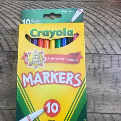 Crayola 10ct Kids Fine Line Markers Classic Colors : Target