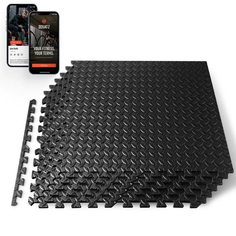Squatz 6 - Pc Foam Interlocking Exercise Mat - Black : Target