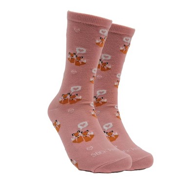 Love Foxes Socks (women's Sizes Adult Medium) From The Sock Panda : Target